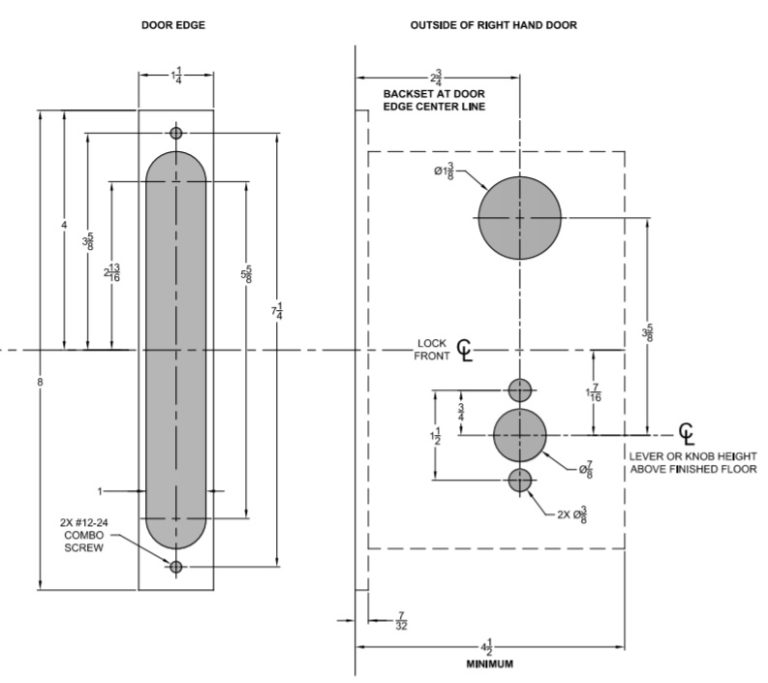 PDQ J Sectional Trim With Round Rose Dimensions