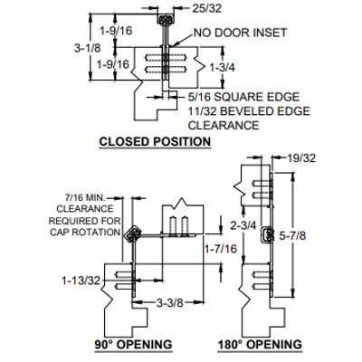 ABH Aluminum Continuous Hinges Cross Reference