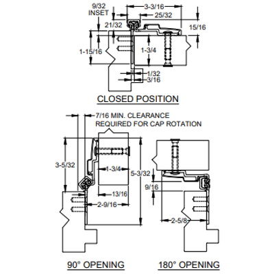 ABH Aluminum Continuous Hinges Cross Reference