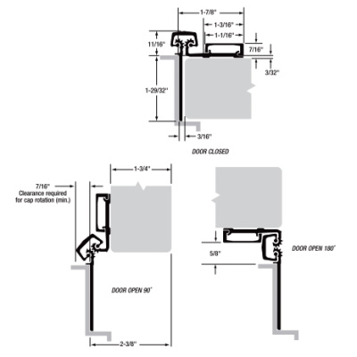 ABH Aluminum Continuous Hinges Cross Reference